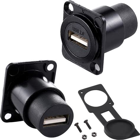 2pack Usb 20 Panel Mount Connector Female To Macao Ubuy