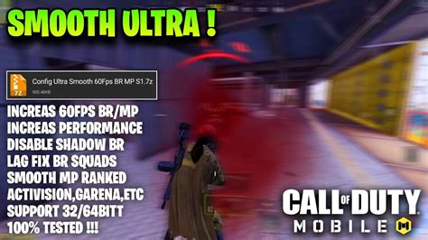 COD MOBILE CONFIG ULTRA SMOOTH FIX FPS DROPS 60FPS BR MP CODM
