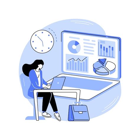 Premium Vector Analyzing Data Isolated Cartoon Vector Illustrations