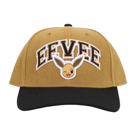 Bioworld Pokémon Eevee 133 Black Brim Snapback Hat Bioworld