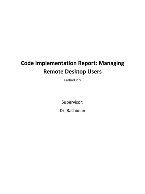 Remote Desktop Manager Piri 000622 Pdf Control Flow Remote Desktop Services