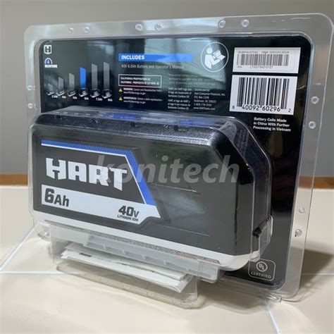 Hart 40v 6ah Lithium Ion Battery Black Hlpb041a For Sale Online Ebay
