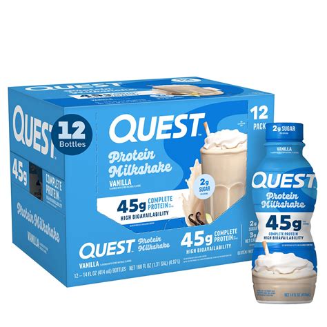 Quest® Protein Milkshake Rtd Vanilla 14 Fl Oz 12 Bottles Gnc