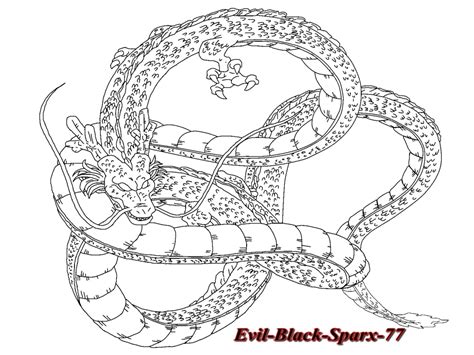 Shenron Lineart 74 Shenron Dragon Ball Z Dragon Ball