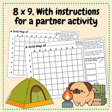 Map Skills Making And Reading Grid Maps Free Grid Map Templates