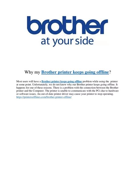 PPT Why My Brother Printer Keeps Going Offline PowerPoint Presentation ID