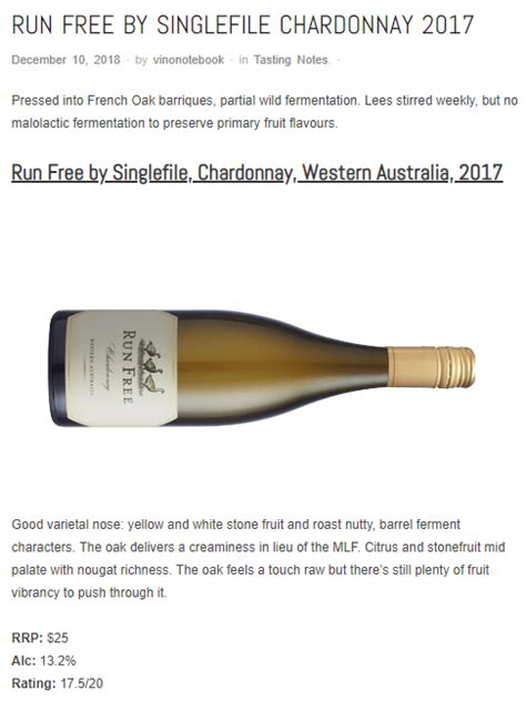 Singlefile Wines Products Run Free Chardonnay