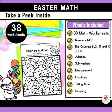 Easter Math And Literacy Activities For 1st Grade Bundle Worksheets Library