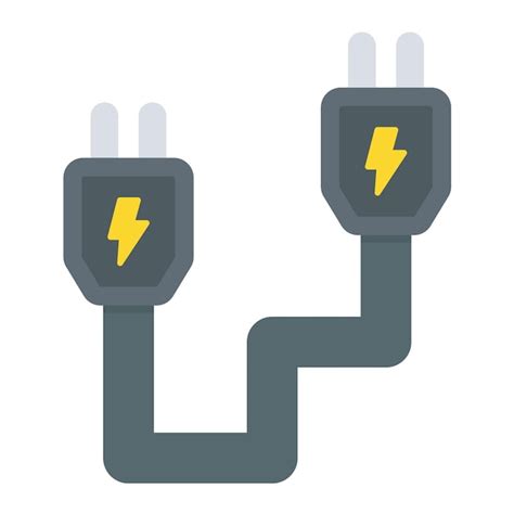 Premium Vector Extension Cord Vector Illustration Style
