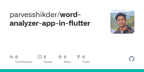 Github Parvesshikderword Analyzer App In Flutter