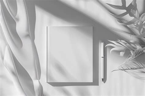 A Minimalist Writing Setup With A Single Notebook A Pen And A Clean Uncluttered Desk Premium