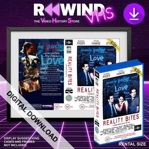 Reality Bites 1994 Digital Download Vhs Replacement Insert Etsy