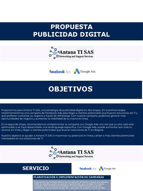 Estrategia De Publicidad Digital Para Ti Pdf Negocios Informática