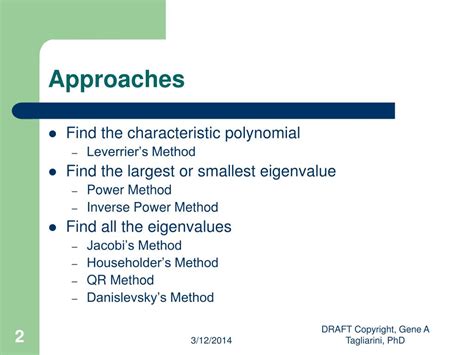 Ppt Finding Eigenvalues And Eigenvectors Powerpoint Presentation Free Download Id296076