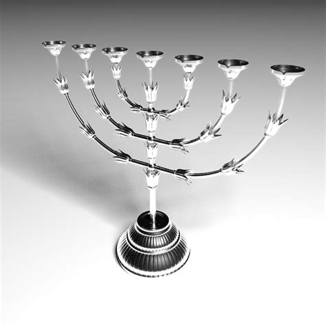 Menorah 3d Model 79 Obj Fbx Max Free3d