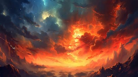 Premium Photo A Radiant Force That Fills The Sky