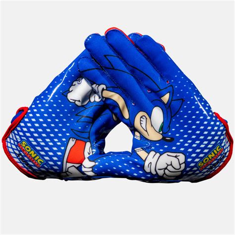 Sonic The Hedgehog Football Gloves Vps5 By Phenom Elite — Phenom Elite Brand