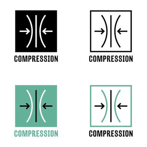 premium vector compression property vector information sign