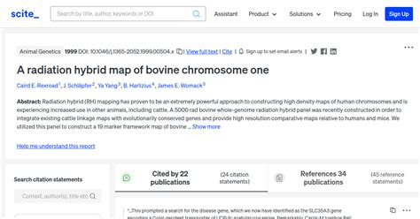 A Radiation Hybrid Map Of Bovine Chromosome One