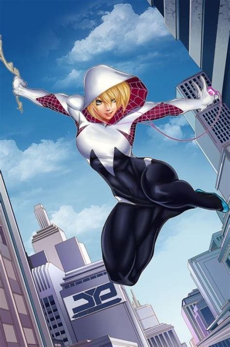 Spider Gwen Fan Art By Kofjp Spider Man X Morrigan Giantess