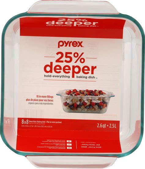 Pyrex Baking Dish 8x8 1 Ea Home And Kitchen