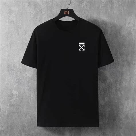 Jual Kaos Pria Dewasa Off White Kaos Oblong Pria Lengan Pendek Shopee