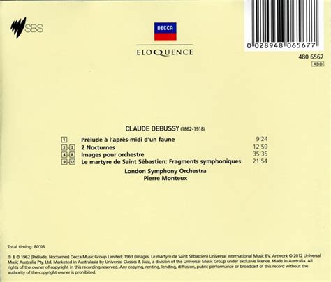 Claude Debussy Images Pour Orchestre Nr1 3 Cd Jpcde
