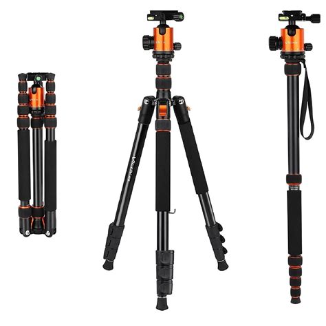 Trepied 2 In 1 Monopied Cu Cap Bila 360° 59 195 Cm 205 Cm Monopied Incarcare Maxima 10 Kg Cu