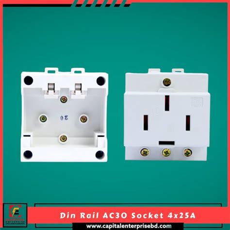 Ac30 4 Pin Plug Din Rail 25a 440v Modular Sockets Modular Switches Sockets Capital Enterprise