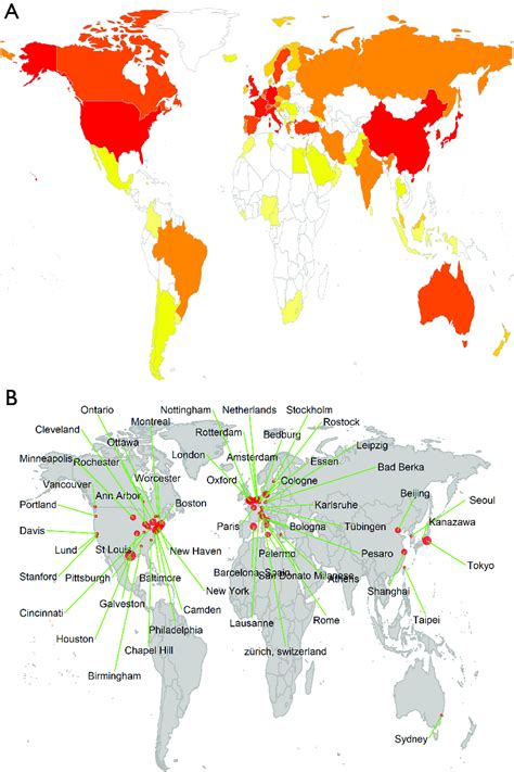 Geographical Demonstration Of The Aortic Dissection Research A World