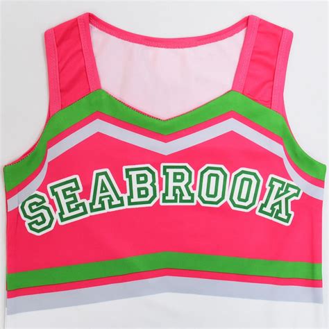 Cheerleader Cosplay Costume Girls Fancy Dress Halloween Party Outfit W