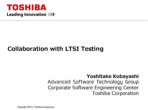 Collaboration With Ltsi Testing Speaker Deck