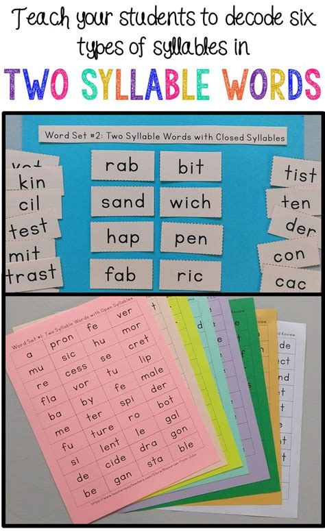 Reading Decoding Multisyllabic Words With Open And Closed Syllables Grade 2 Pdf Closed