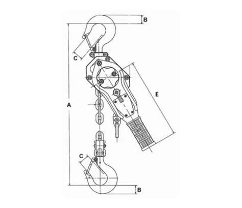 Lsb C Lever Chain Hoist Coffing Hoist Pricing Catalog