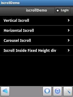 Scrollable Content With Fixed Header And Footer Rhomobile App Spritle Software