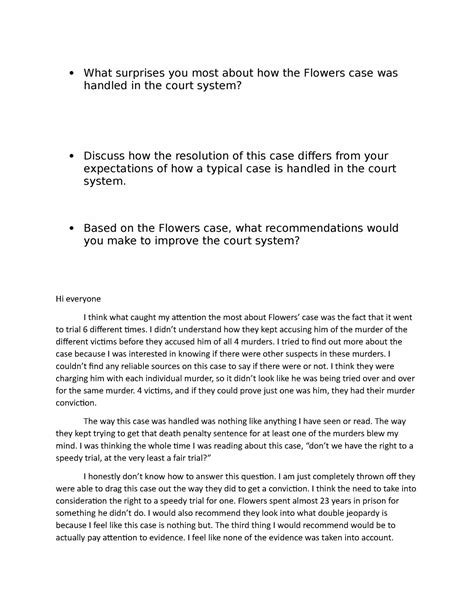 2 Discussion Board What Surprises You Most About How The Flowers