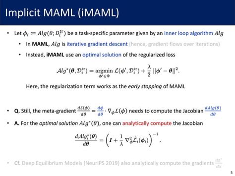 Meta Learning With Implicit Gradients Ppt