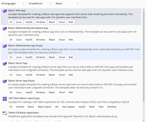 unified blazor web app project template fully explained