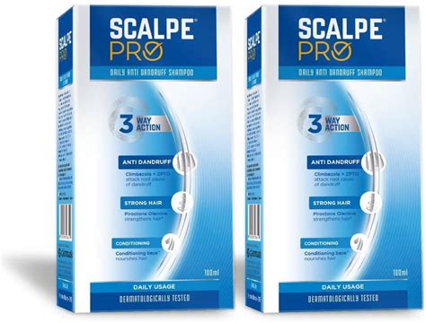 Scalpe Pro Daily Anti Dandruff Shampoo 100ml X 2 Price In India Buy Scalpe Pro Daily Anti