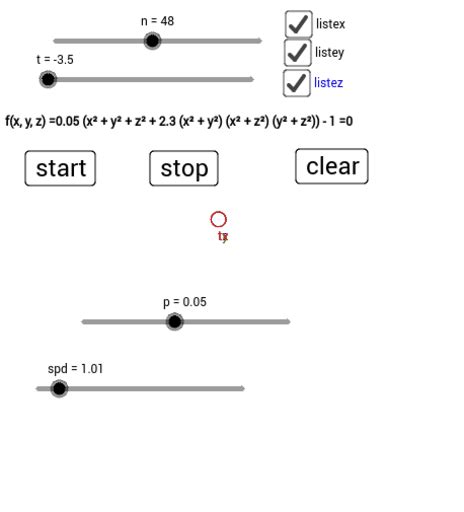 Test Implicit Surface 3d Geogebra