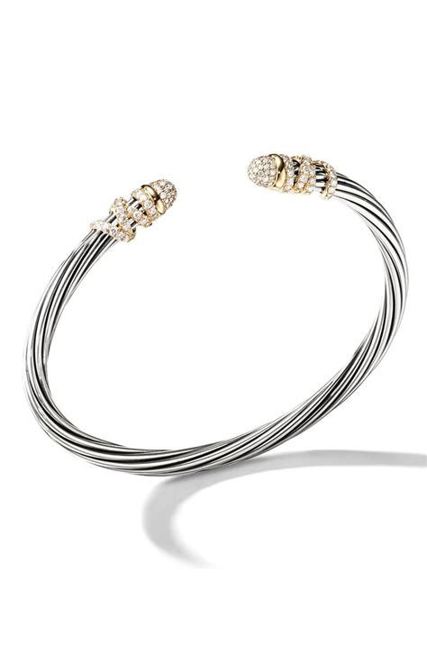 David Yurman Helena Bracelet In Sterling Silver With 18k Gold