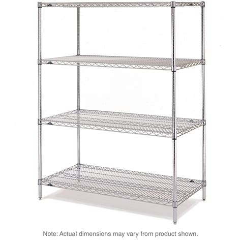 Metro Super Erecta Starter Unit Wire Shelving 4 Shelves Msc Direct