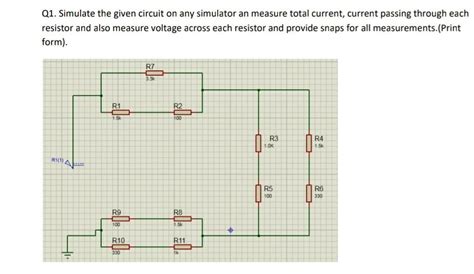 Q Simulate The Given Circuit On Any Simulator An Chegg Com