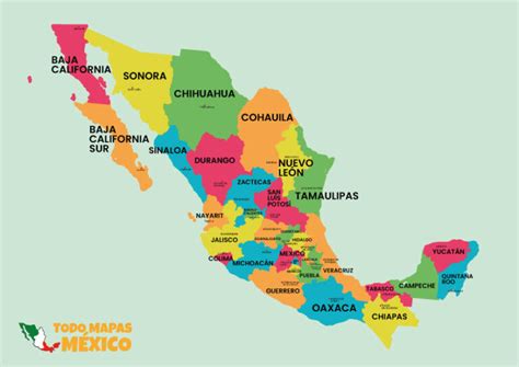 Mapa Detallado De La República Mexicana Descubriendo La Diversidad De