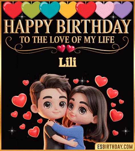 Happy Birthday Lili  🎂 Animated Images Wishes And Music 【27 S】