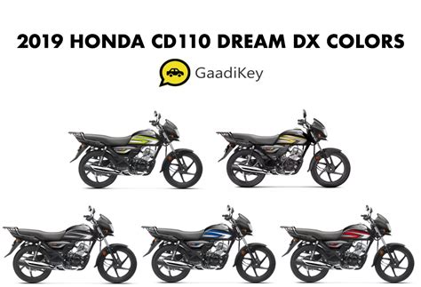 2019 Honda Cd110 Dream Dx Colors Black Gold Green Red Blue Grey Gaadikey