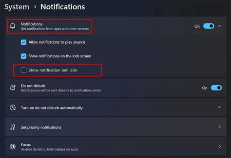 How to Remove Notifications Bell Icon from Taskbar on Windows 11