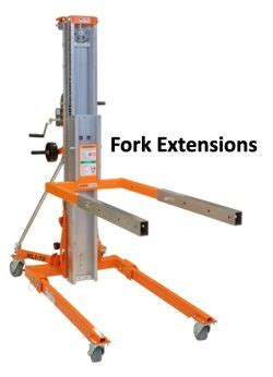 Material Lifts Options And Accessories Fork Extensions Booms And More