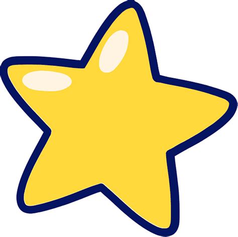 太阳系天体卡通多彩描边手绘插画元素星星