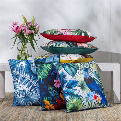 Water Resistant Outdoors Outsidings Wainui Cushion Tropicana 60 X 60cm